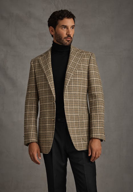 Langston Green Check Wool Jacket | Men's Custom Jacket | InStitchu